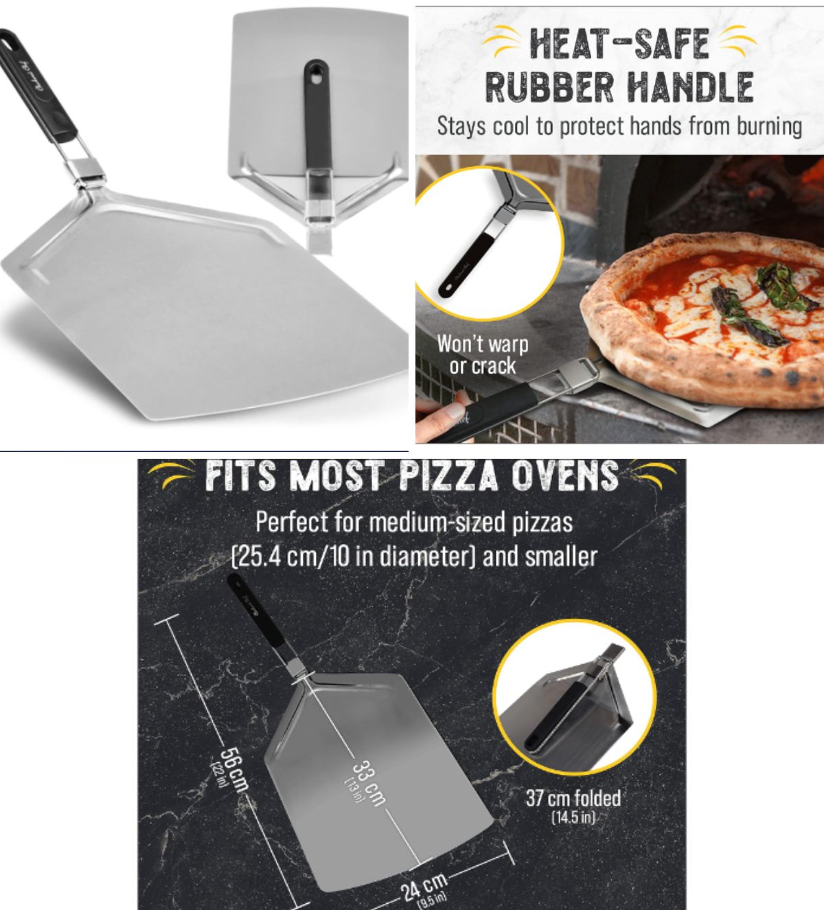 Checkered Chef 9.5×13″ Foldable Pizza Peel